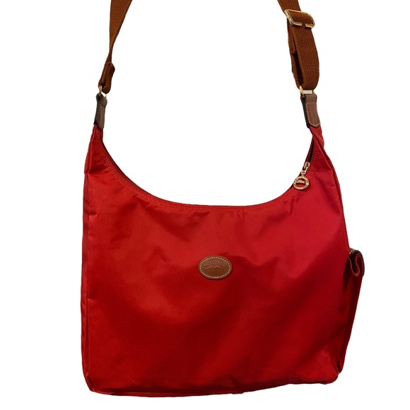 Longchamp | Bags | Vintage Longchamp Messenger Bag In Red | Poshmark
